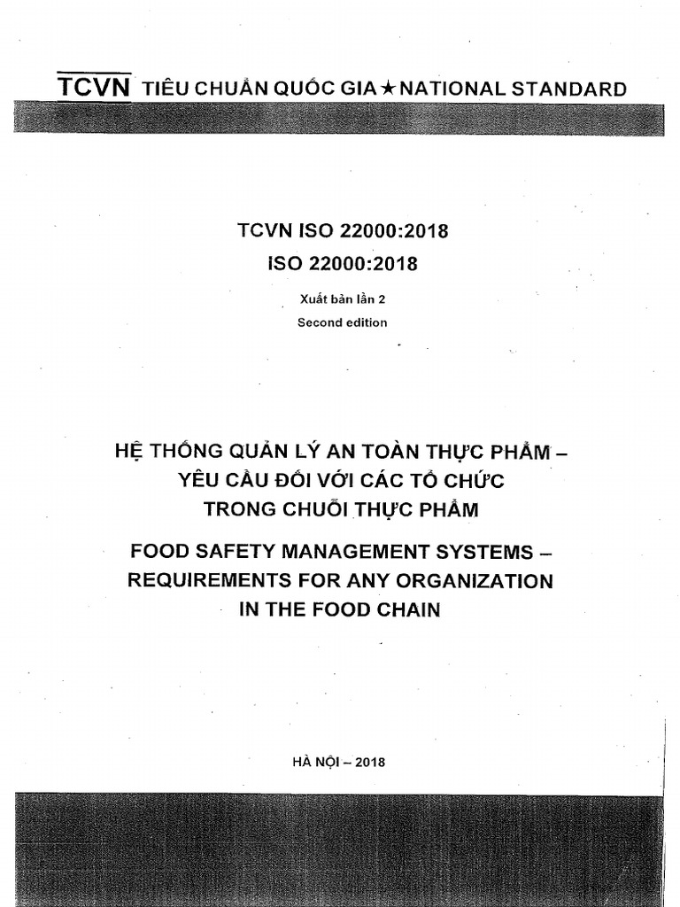 TCVN Iso 22000-2018 | PDF