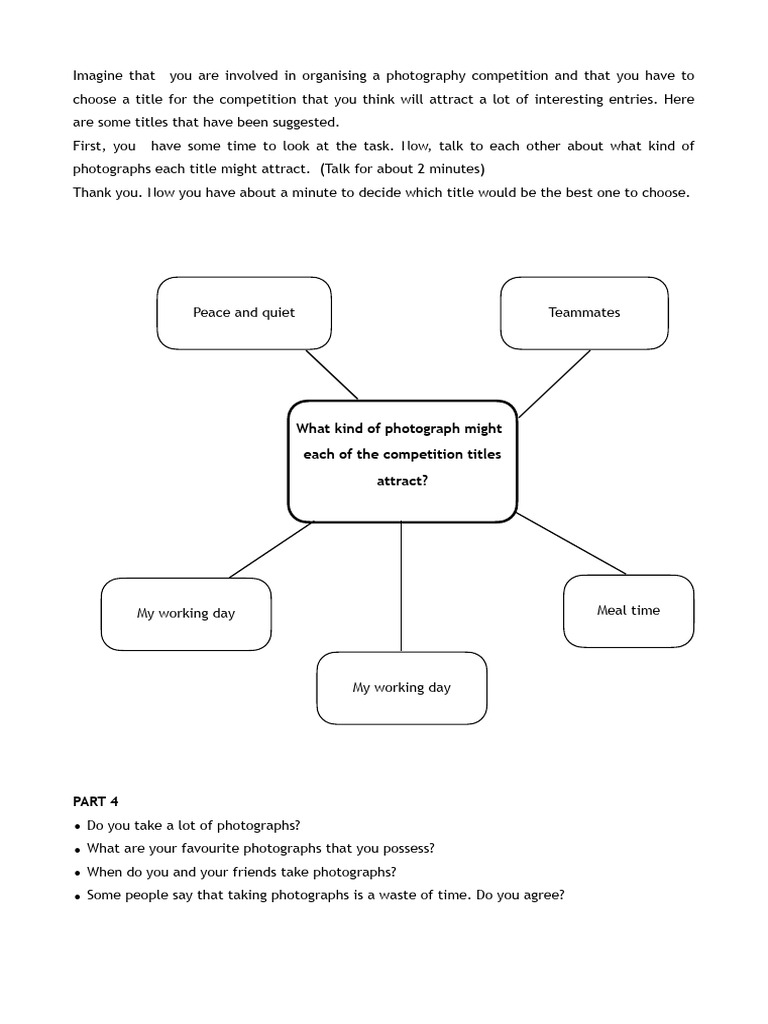 FCE Speaking - Parts 3&4 | PDF