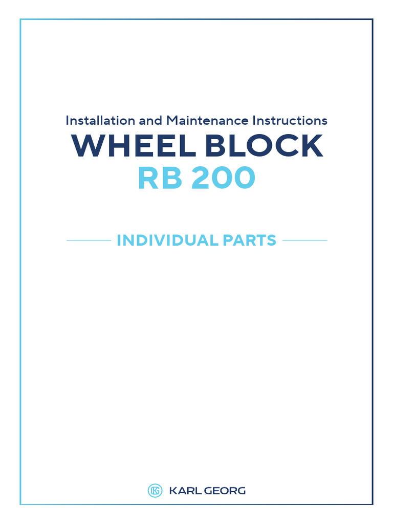 Wheel Block RB250 | PDF