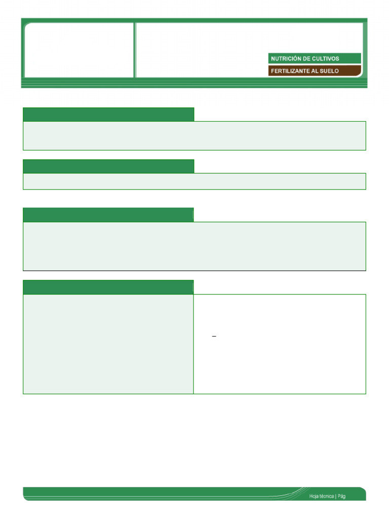 Ficha Técnica Ft-urea | PDF