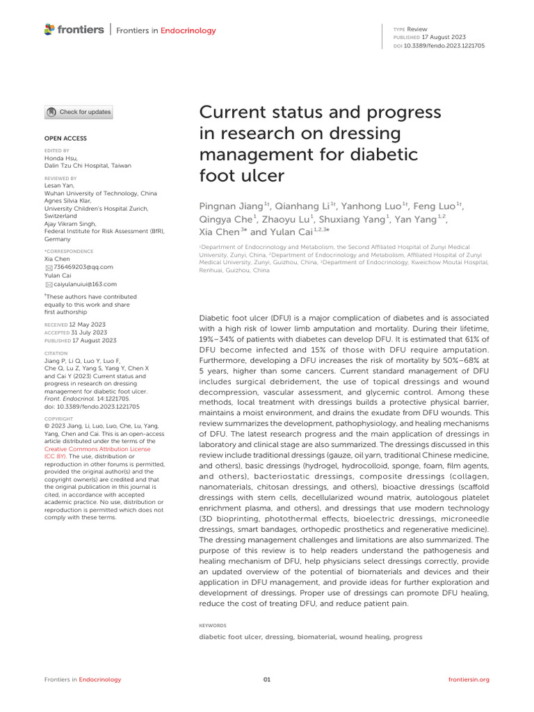 Management of DFU | PDF