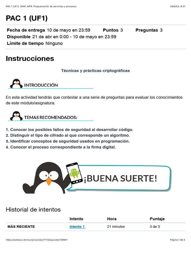 PAC 1 UF1 DAM MP9 Programación de Servicios y Procesos | PDF