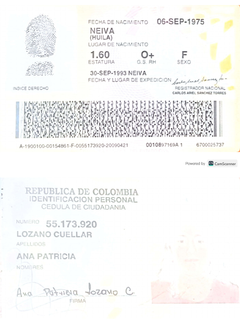 Cédula Ana Patricia | PDF