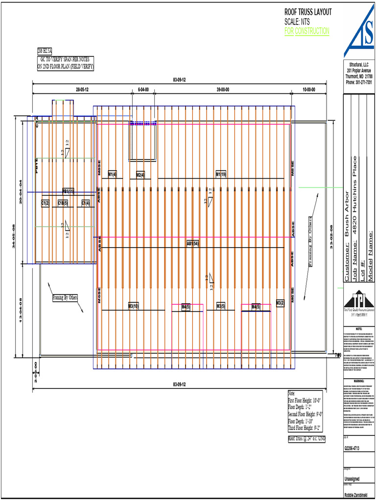For Construction: Scale: Nts | PDF