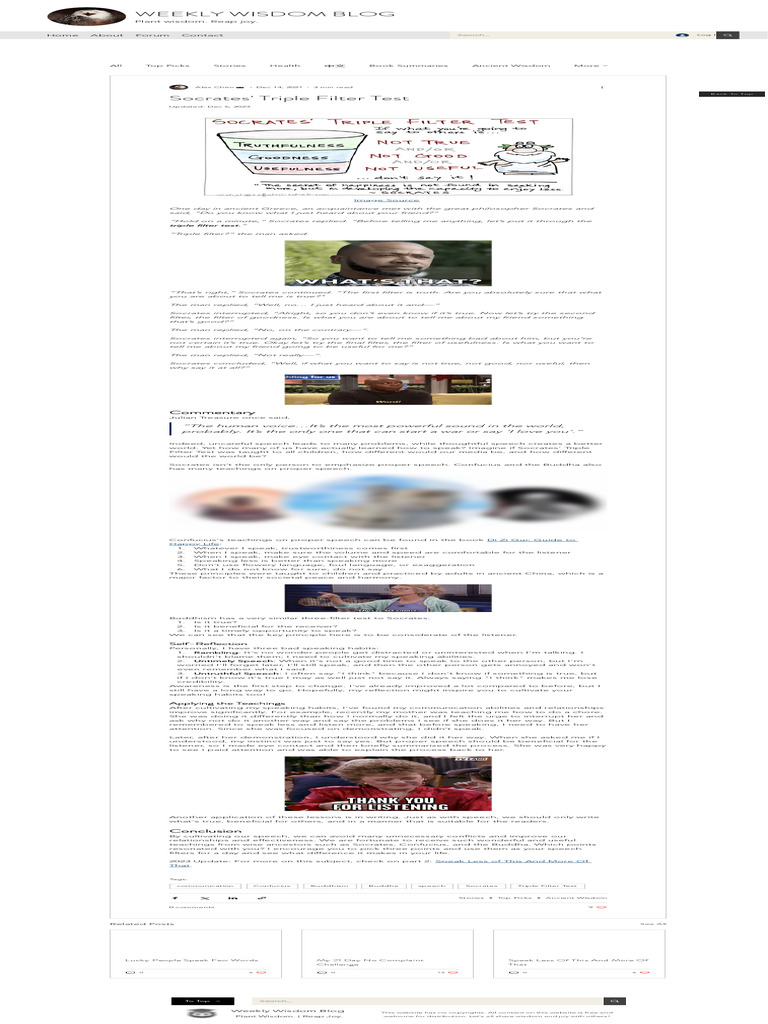 Socrates-Triple-Filter-Test | PDF