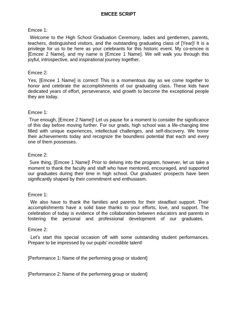 EMCEE SCRIPT GRADUATION-version 3 | PDF EMCEE SCRIPT GRADUATION-version 3 | PDF