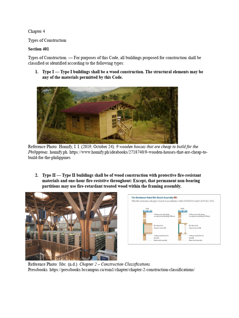 Section401 Types of Construction Activity | PDF