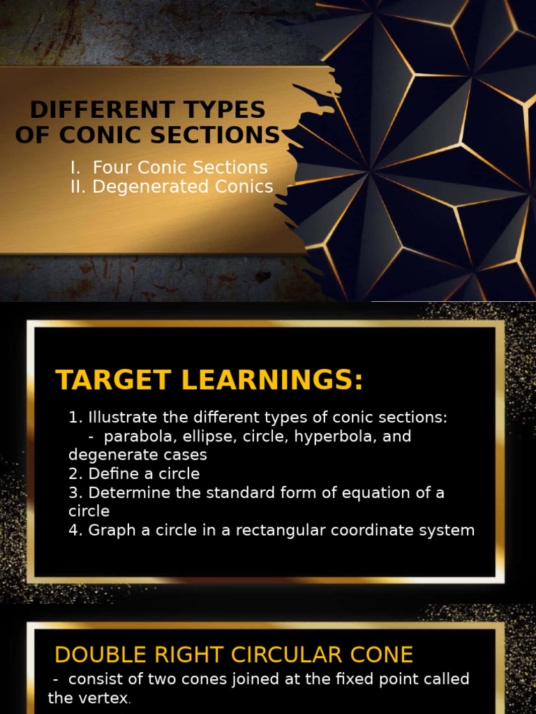 2 Conic Section Circle | PDF