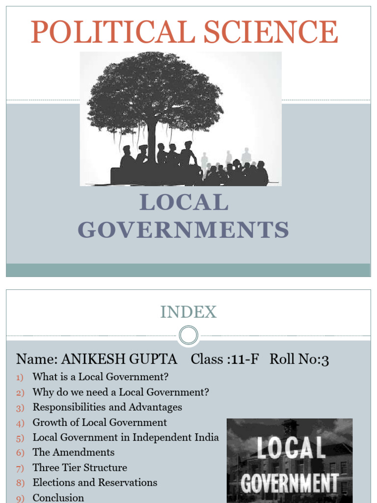 Anikesh Gupta Political Science Project | PDF | Government Of India | Government