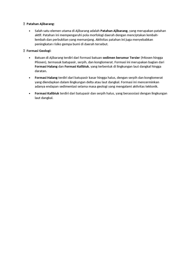 Patahan Ajibarang | PDF