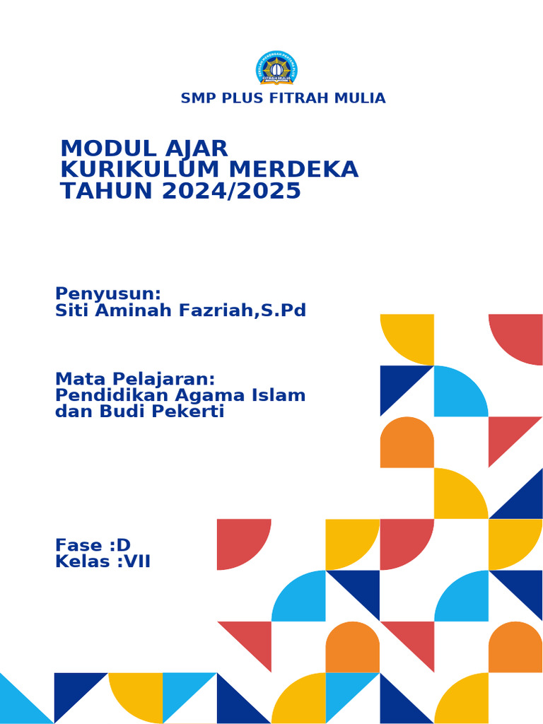 Modul Ajar Asmaul Husna Kelas 7 PAI | PDF