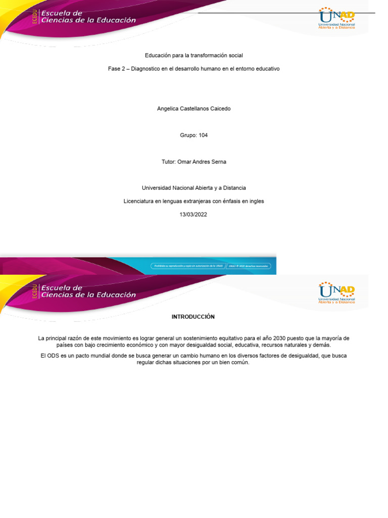 Educaci N para La Transformaci N Social Fase 2 | PDF