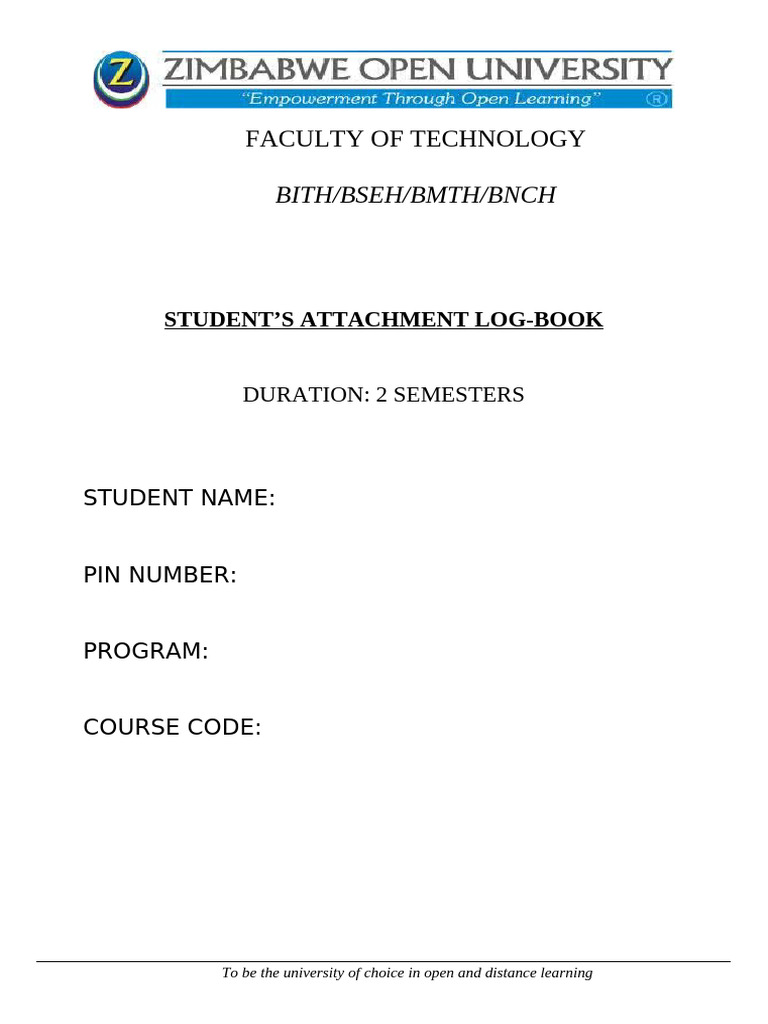 ATTACHMENT LOGBOOK | PDF