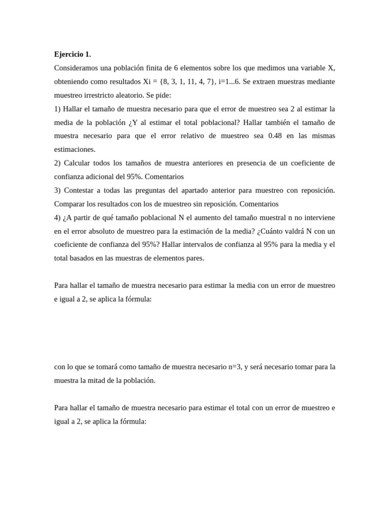 Actividad 8 Lista de Ejercicios Pérez, C. (2000) Paginas 150-166 | PDF