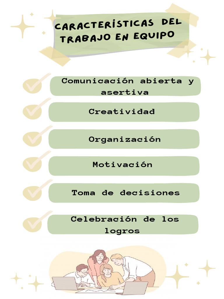 Caracteristicas del trabajo en equipo | PDF