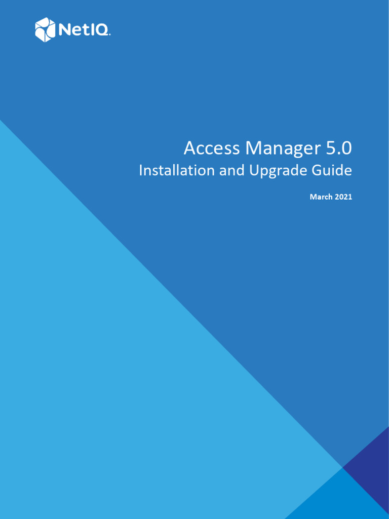 Access Manager 5.0 Installation and Upgrade Guide | PDF