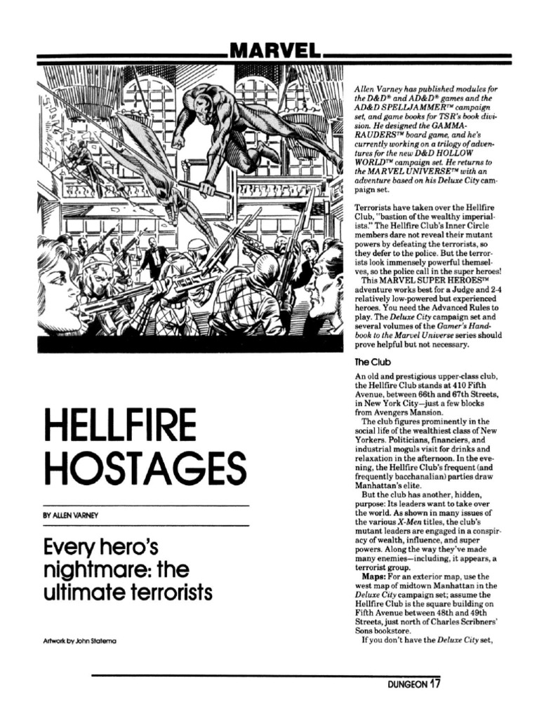 Netbook Hellfire Hostages MSH Adventure | PDF