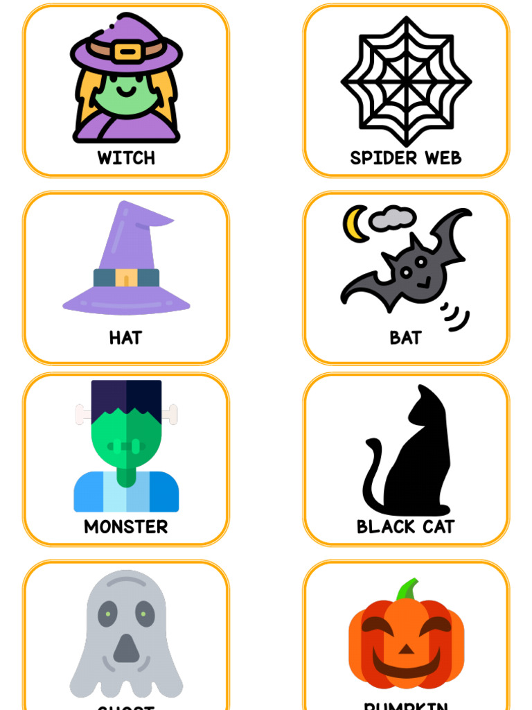Halloween Flashcards PDF | PDF