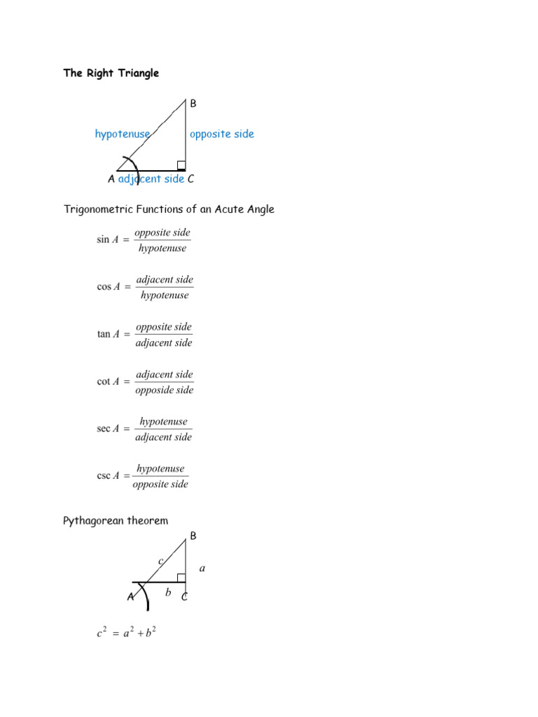 Right Triangles 1 | PDF