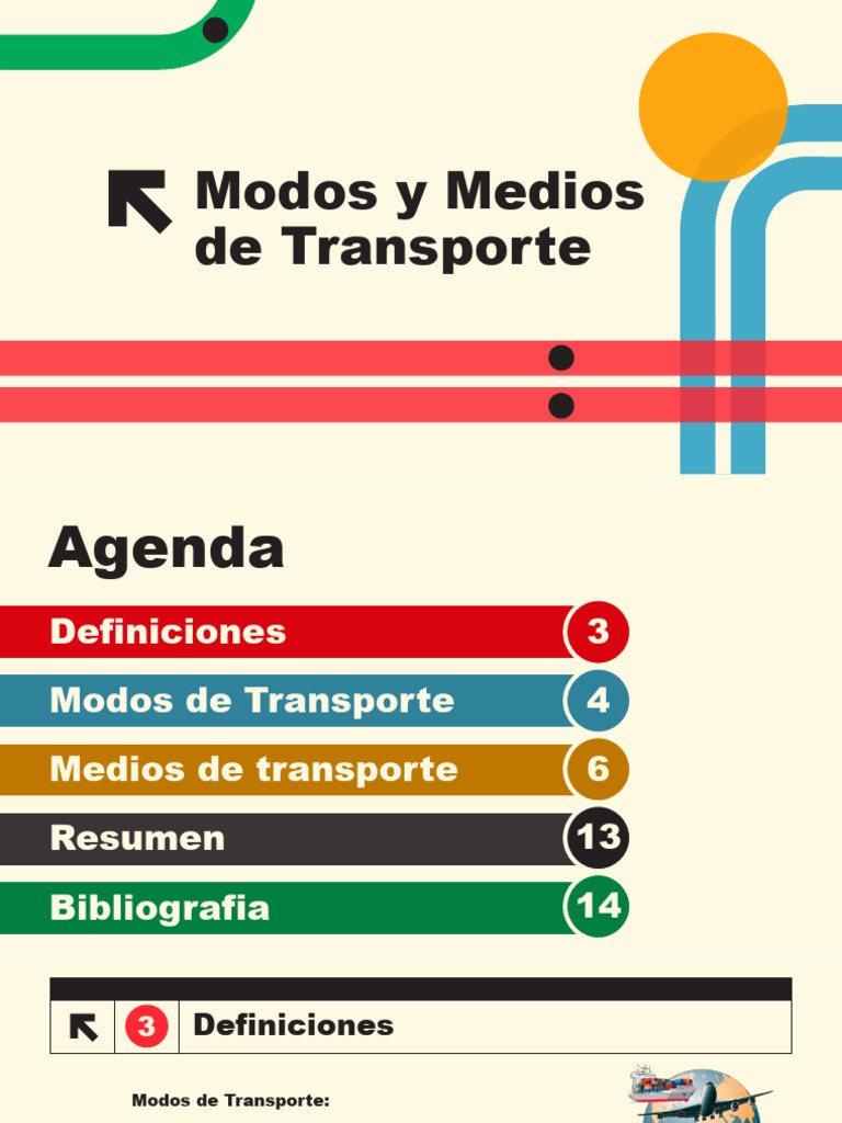 MEDIOS Y MODOS DE TRANSPORTE Liseth | PDF