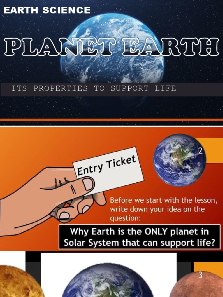 Lesson 1- Characteristics of Earth - Students Copy | PDF