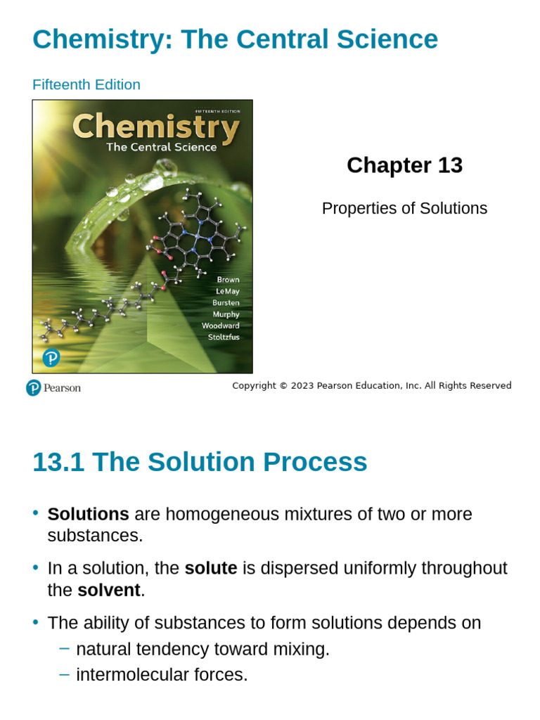 Blb15 Chem Ch13 Lecture PPT Accessible | PDF