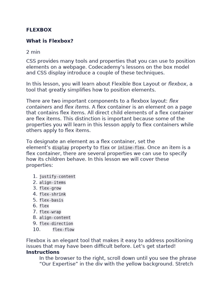 Flexbox | PDF