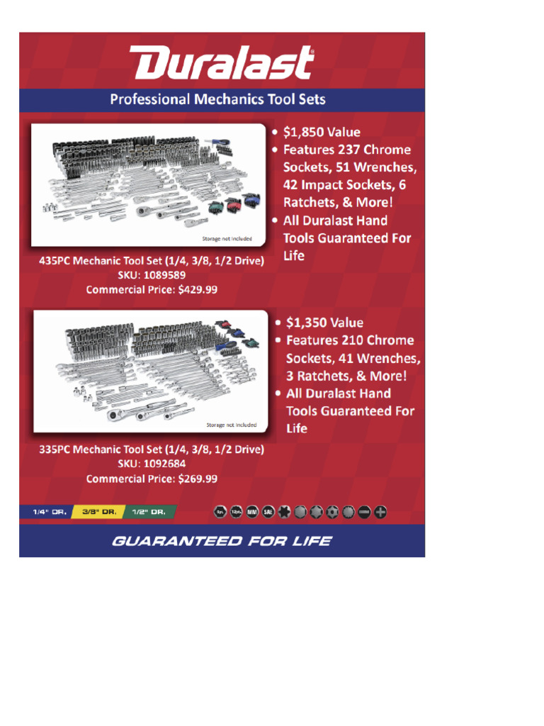 Dura Last Tools 335 PC 435 PC | PDF