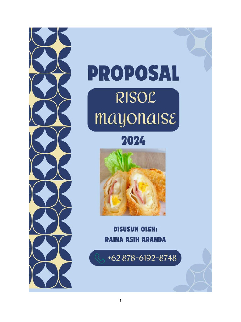 Proposal Risol Mayonaise | PDF