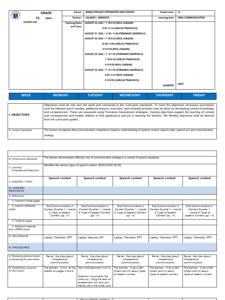 Amoncio 1Q W6 Oc | PDF