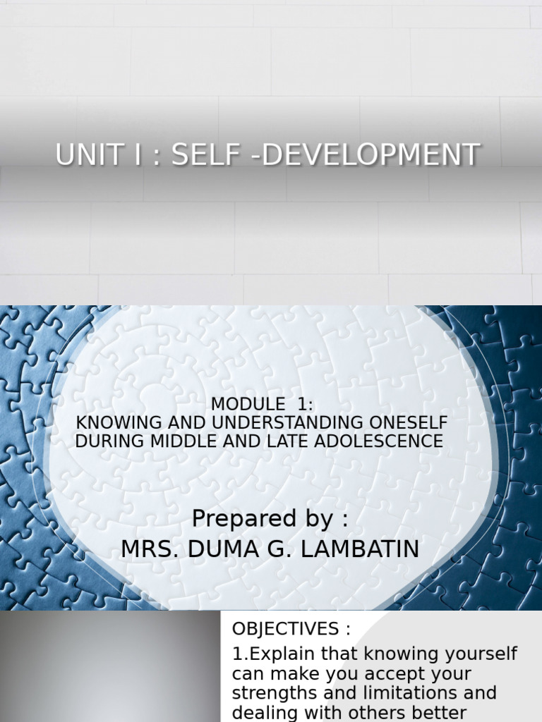Module 1B Personal Effectiveness | PDF