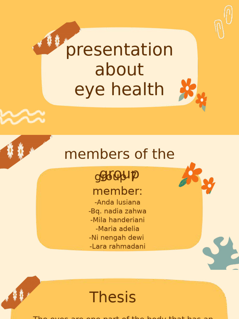Teks Exposition About Eye Health | PDF