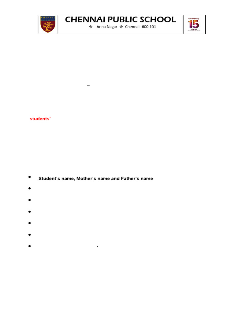 Circular - Loc Verification Class Xii | PDF