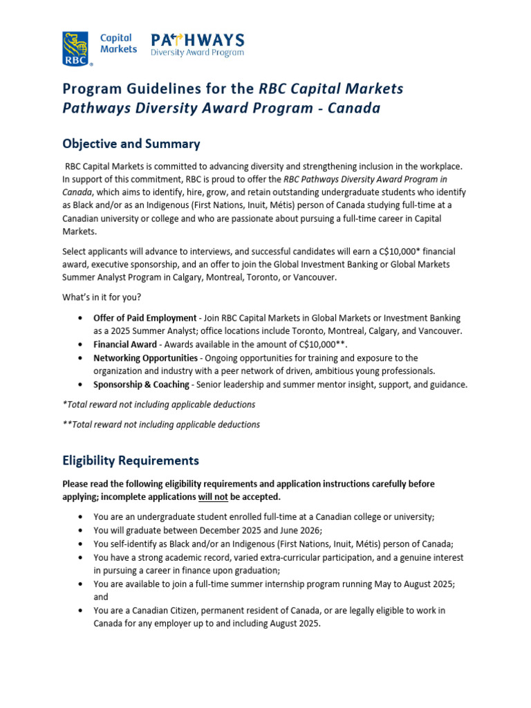 1 1400686 2024 RBC Capital Markets Pathways Diversity Award - Canada ...