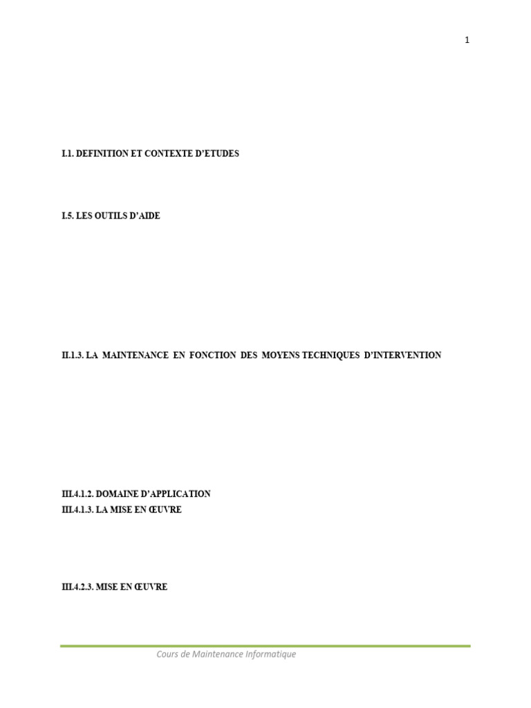 Cours Complet de Maintenance Informatique | PDF | Informatique ...