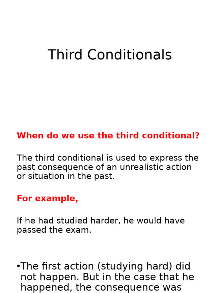 Third Conditionals Concept Notes | PDF | Language Arts & Discipline
