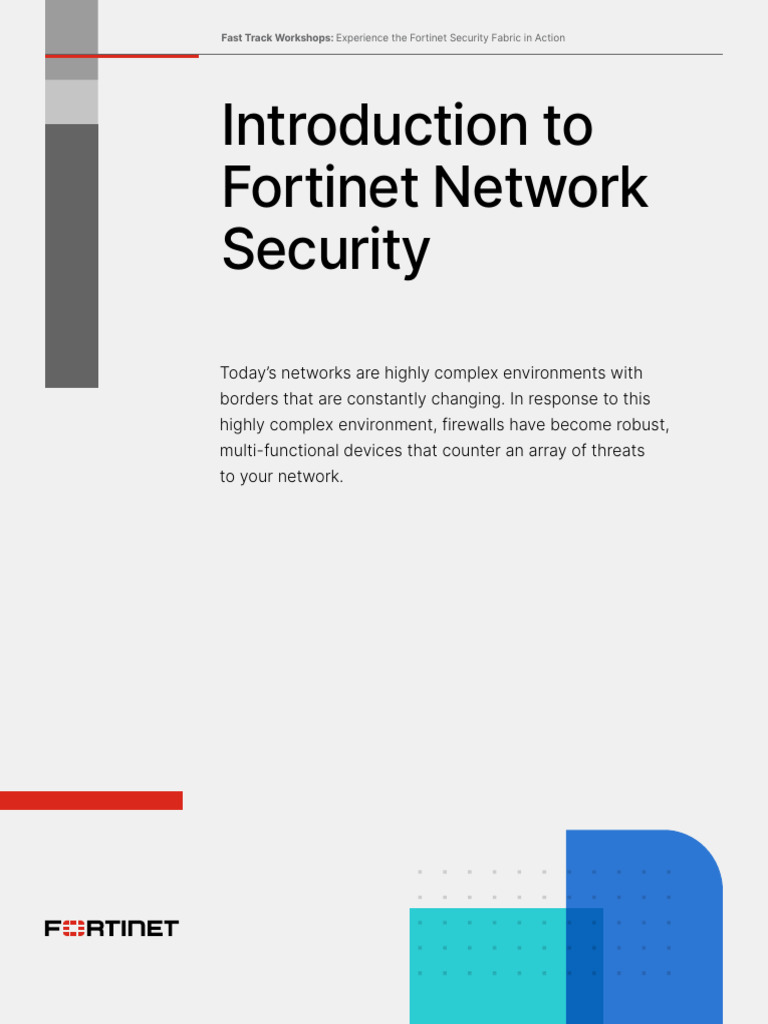 FFT - Introduction To Fortinet Network Security Brochure r05.00 | PDF