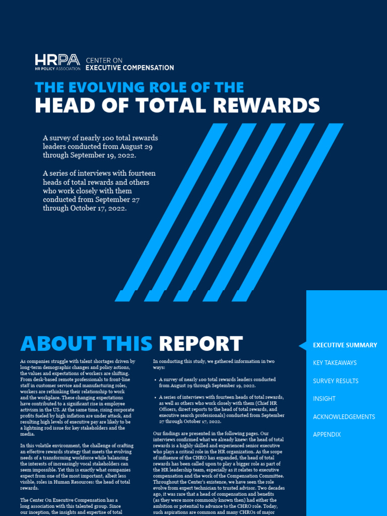 Head of Total Rewards Report 2022 COEC | PDF