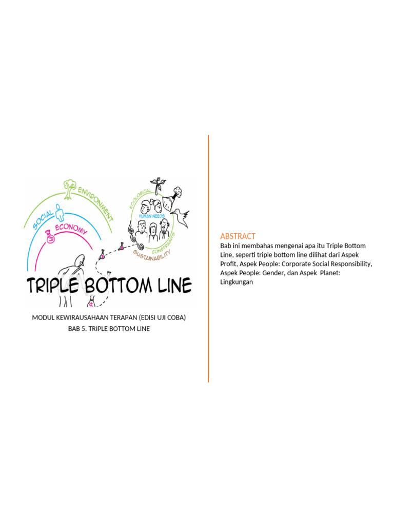 Bab 5. Triple Bottom Line | PDF