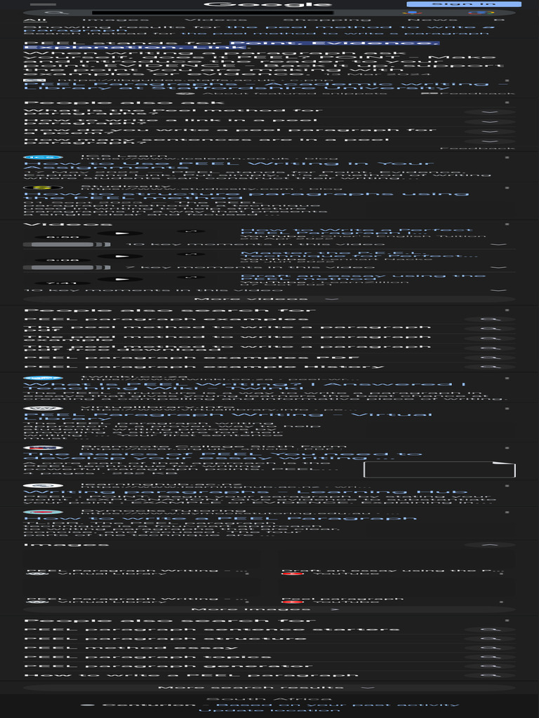 The Peel Method To Write S Paragraph - Google Search | PDF