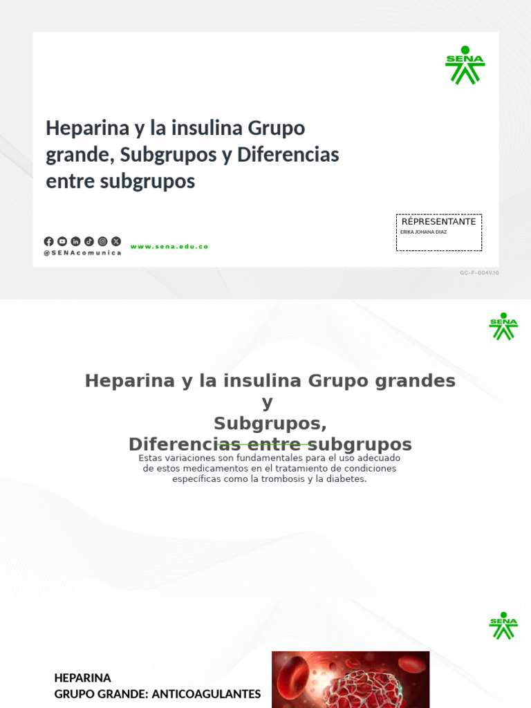 Heparina y La Insulina Grupo Grande, Subgrupos y Diferencias Entre Subgrupos | PDF