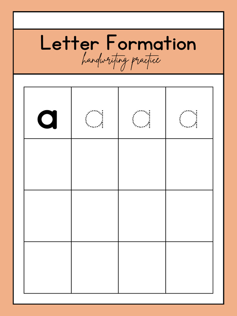 Lowercase Alphabet Handwriting Practice | PDF | Collation | Orthography