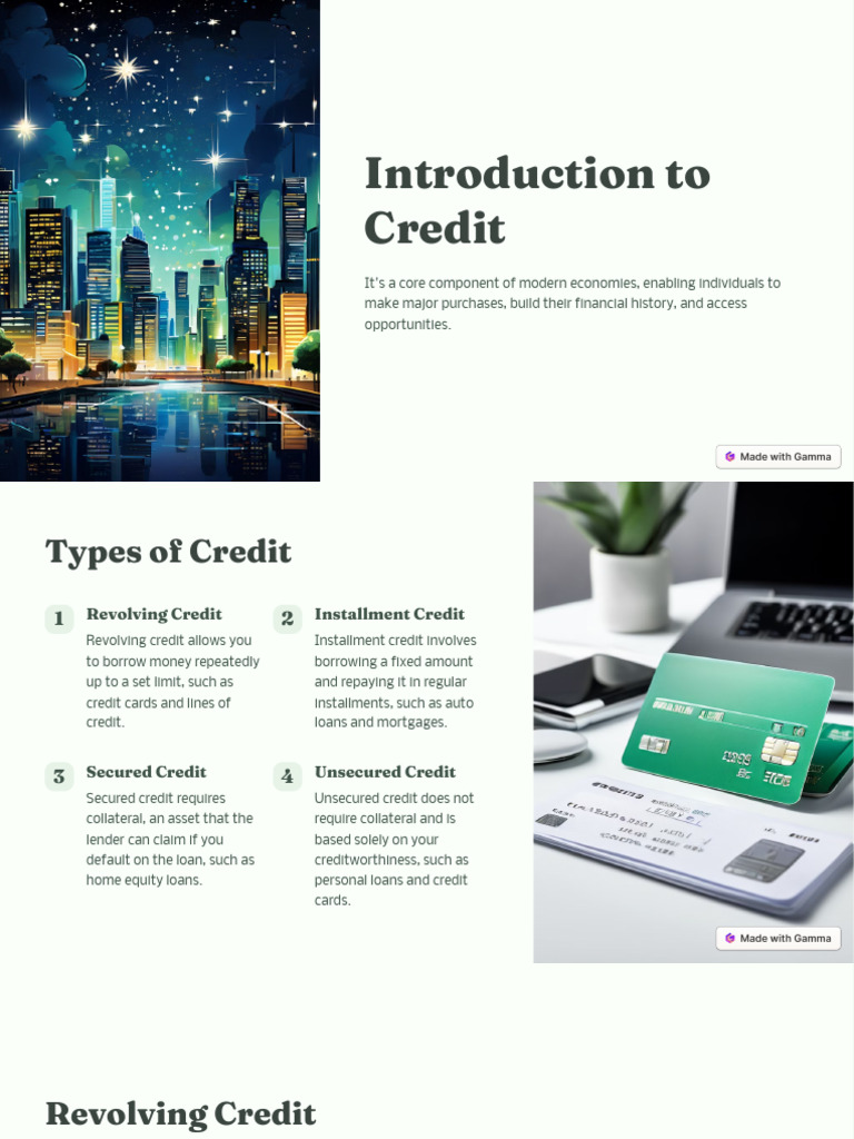 Introduction To Credit | PDF