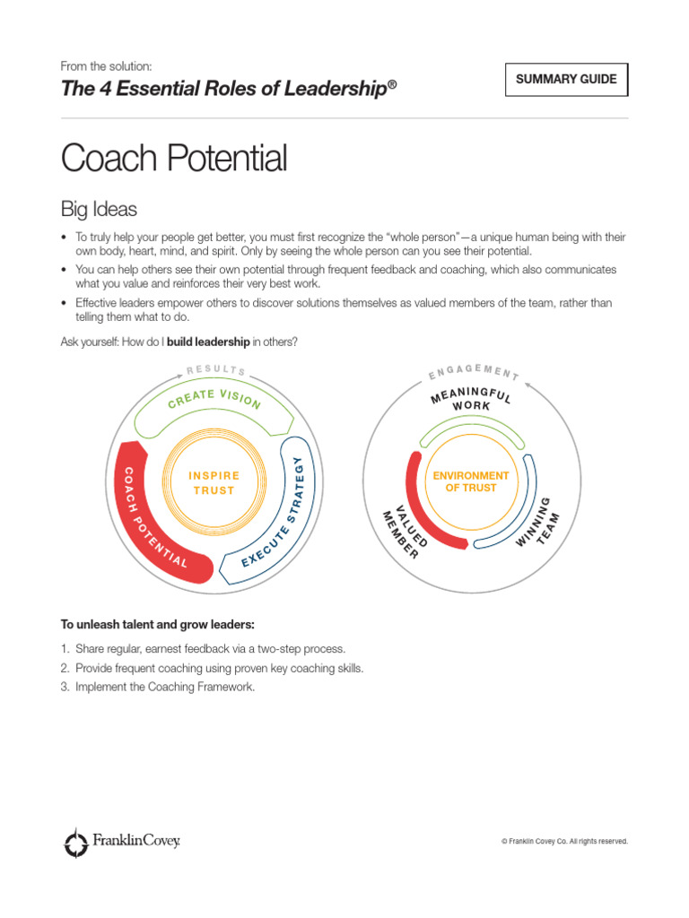 Coach Potential | PDF