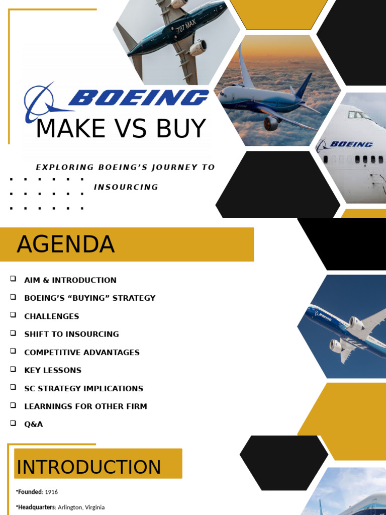 Boeing Make Vs Buy Strategy | PDF