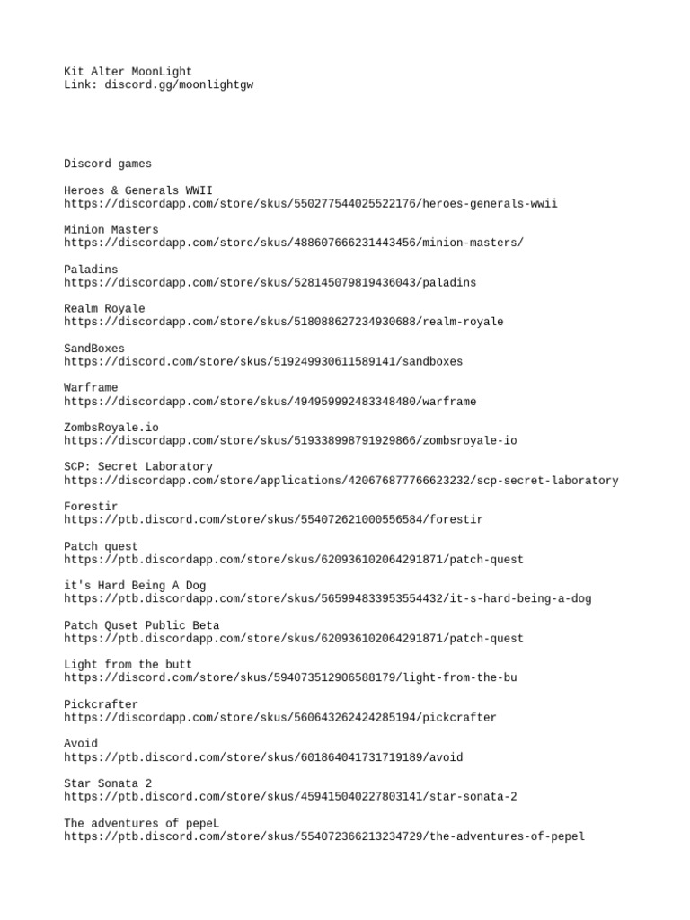 SPOILER Kit Alter MoonLight | PDF