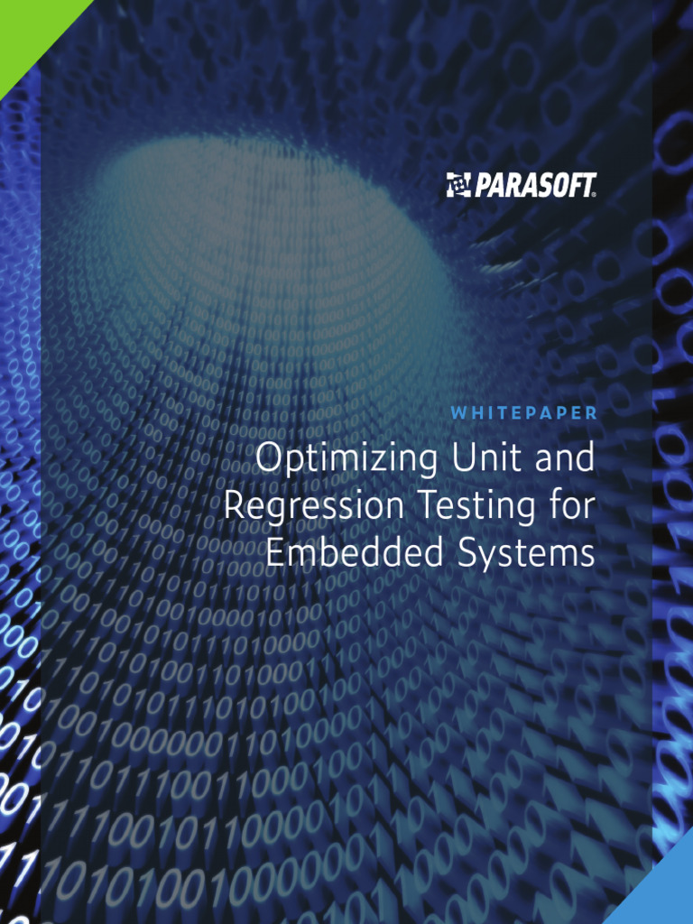 Whitepaper Optimizing Unit Regression Testing Embedded | PDF Whitepaper Optimizing Unit Regression Testing Embedded | PDF