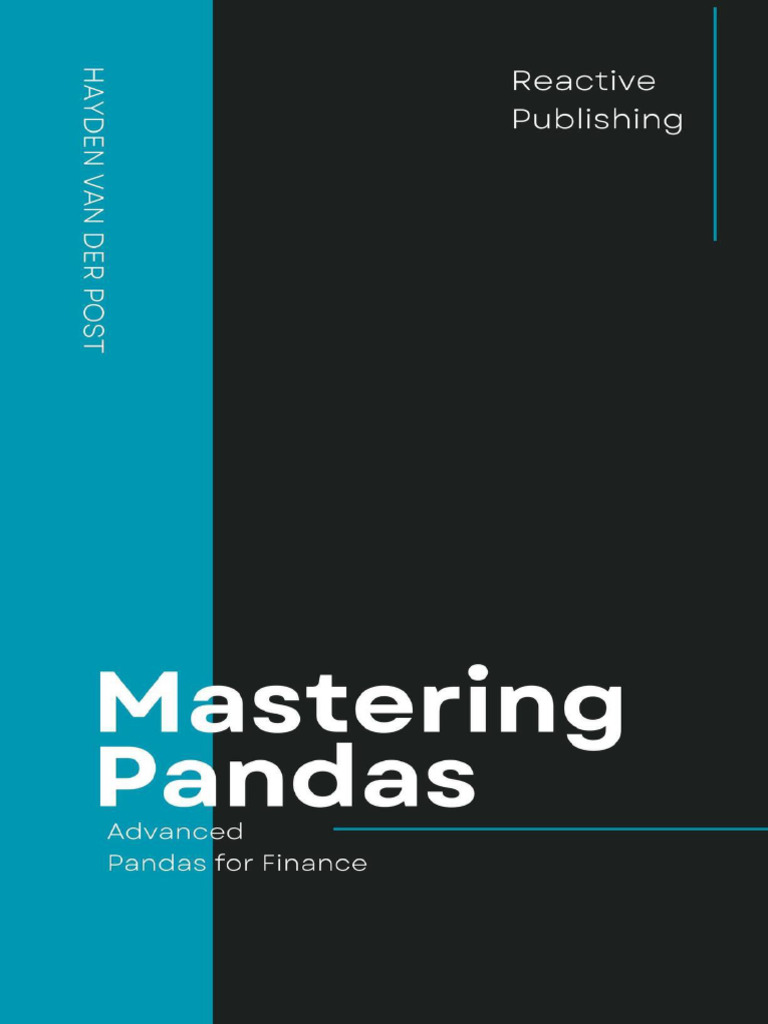 Mastering Pandas Advanced Pandas For Finance | PDF