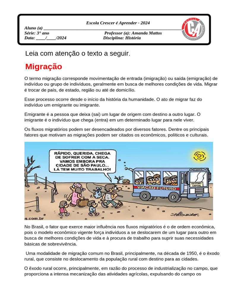 Ativ História 3 Ano 15 09 | PDF