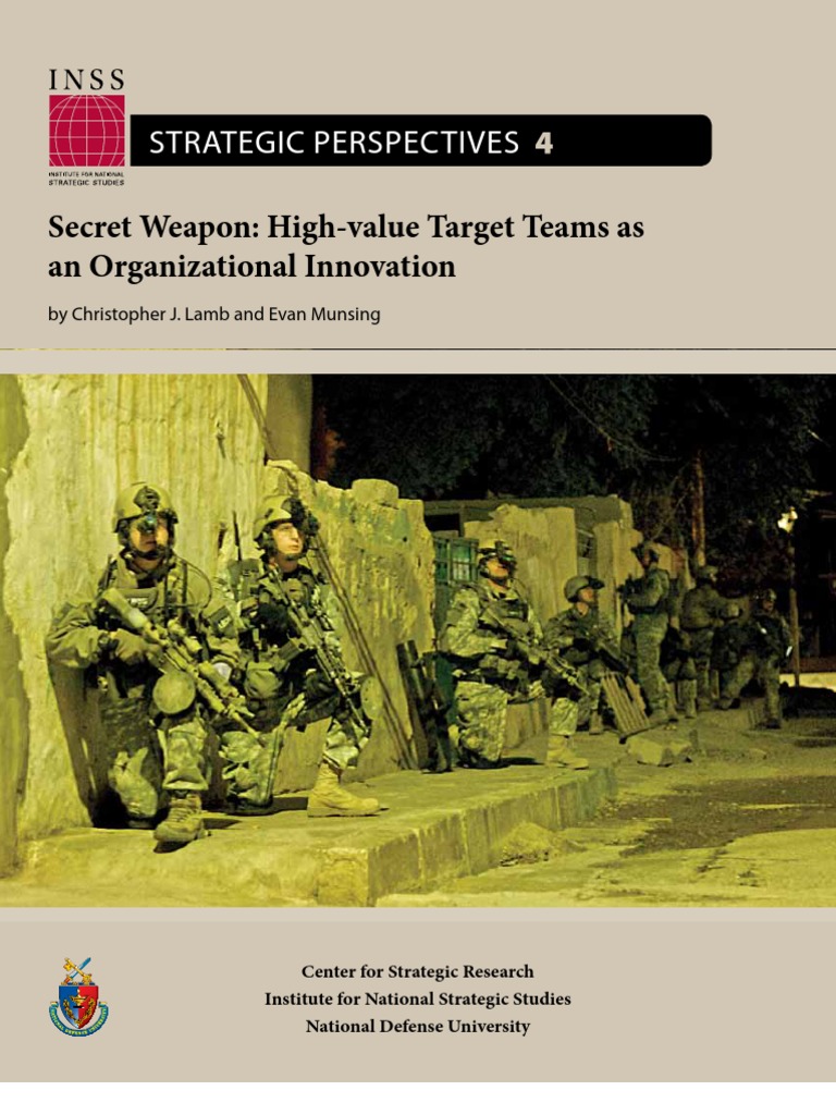 Secret Weapon - High-Value Target Teams As An Organizational Innovation ...